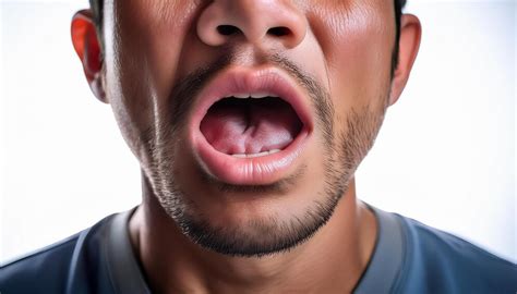 Closeup Of Inflamed Throat Showing Sore Throat Symptoms Premium Ai