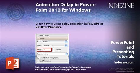 Animation Delay In Powerpoint 2010 For Windows