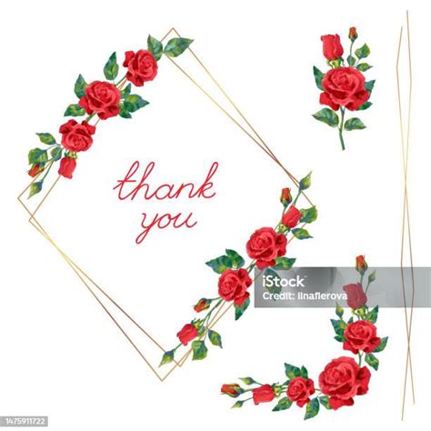황금 기하학적 프레임이 있는 빨간 장미 꽃의 날짜 저장 청첩장 프레임 세트 장미에 대한 스톡 벡터 아트 및 기타 이미지 장미 빨강 화환 Istock