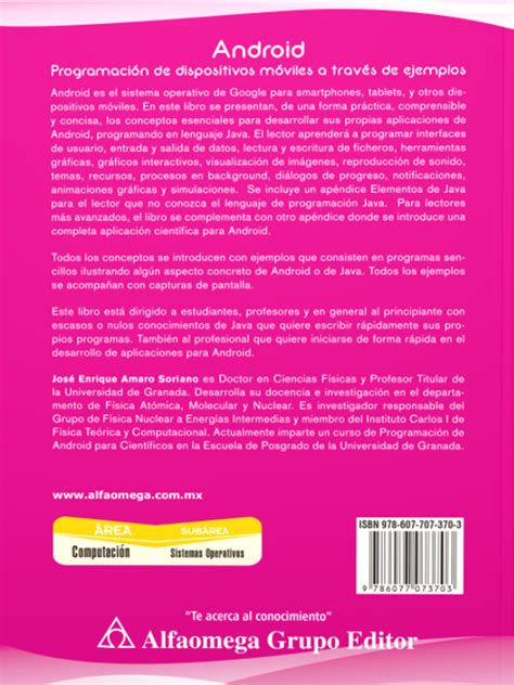 Android Programación De Dispositivos Móviles A Través De Ejemplos Alfaomega México