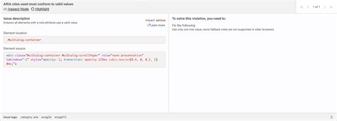 Incorrect Value For Role Of Dialog Container · Issue 18935 · Muimaterial Ui · Github