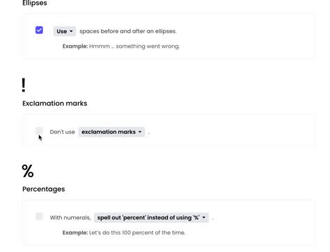 Customizing Suggestions Writer Help Center