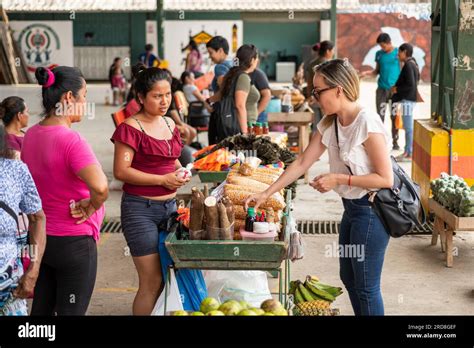 Food Market Cotundo Napo Province Amazonia Ecuador South America