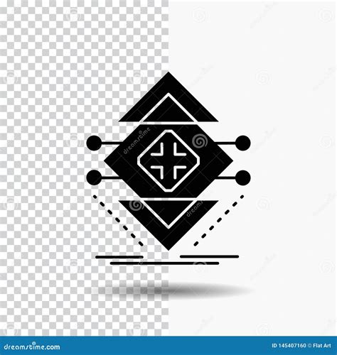 Computing Data Infrastructure Science Structure Glyph Icon On