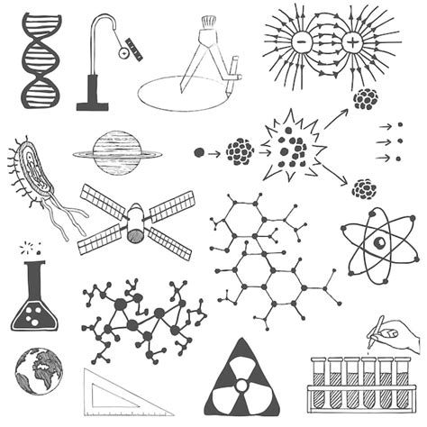 Premium Vector Vector Science Research Thin Line Icon Set Vector