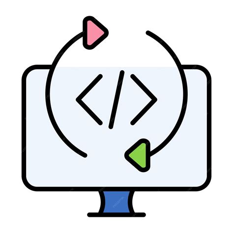 Premium Vector Programming Cycle Flat Illustration