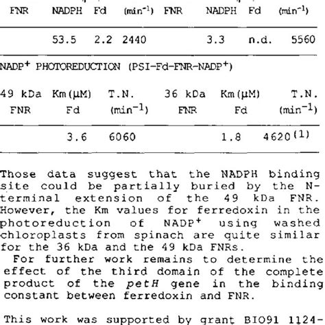 Steady State Kinetic Constants For The Reactions Catalyzed By The 36 Download Table