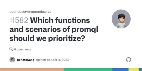 Which Functions And Scenarios Of Promql Should We Prioritize · Issue