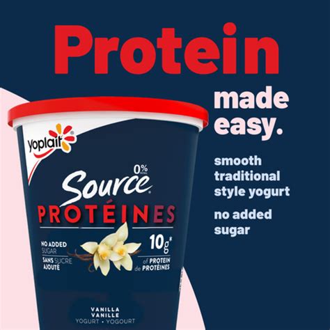 Yoplait 0 Yogurt Source Protein Vanilla 650 G Voilà Online Groceries