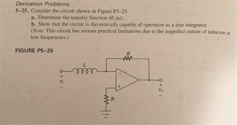 solved consider the circuit shown in figure p5 25