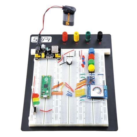 Geeekpi Solderless Breadboard With Black Metal Black Plate And U Shape 65pcs Pure Copper Jumper