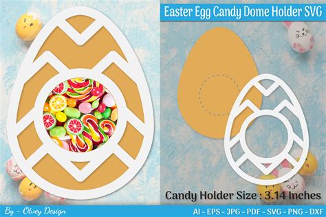 Happy Easter Candy Dome Svg Graphic By Otvey Design · Creative Fabrica