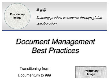 Ppt Best Practices In Document Management Transitioning From