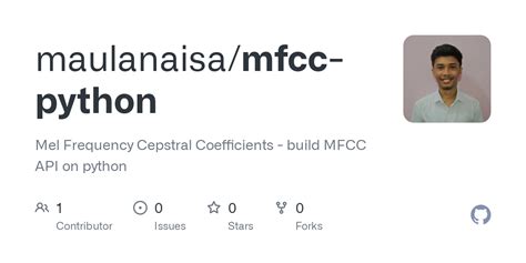 Github Maulanaisamfcc Python Mel Frequency Cepstral Coefficients Build Mfcc Api On Python
