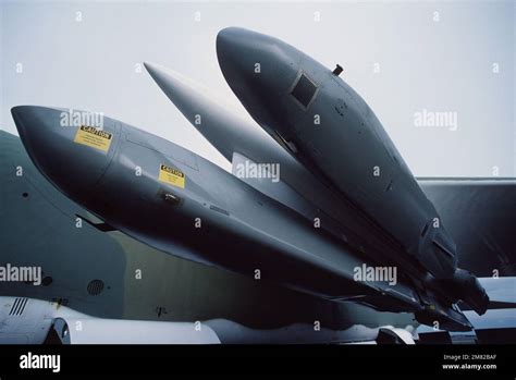 Air Launch Cruise Missiles Agm 86 On The Pylon Of A B 52