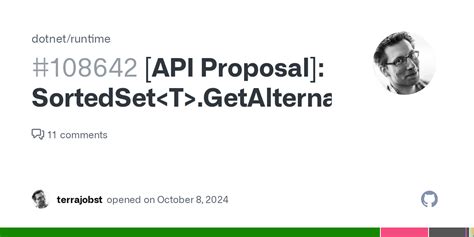 Api Proposal Sortedset Getalternatelookup · Issue 108642