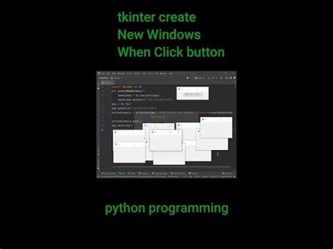 Create New Windows With Tkinter