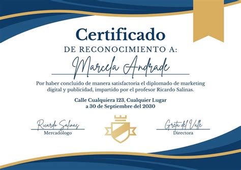 Personaliza Online 4 379 Plantillas De Certificados Horizontales Canva