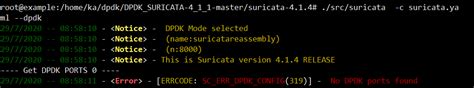 The Ports Always Returns 0 When I Run Suricata Based Dpdk Stack Overflow