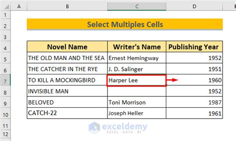 How To Select Cells In Excel Using Keyboard 9 Ways Exceldemy