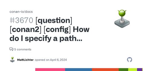 Question Conan2 Config How Do I Specify A Path Containing ~ In