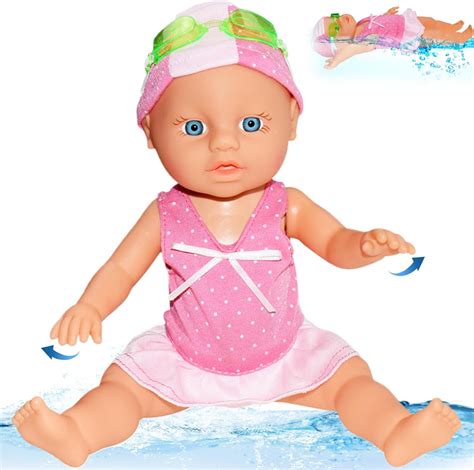 Amazon Com Yeory Swimming Baby Doll Battery Powered Cute Swimming Doll With Movable Joint And