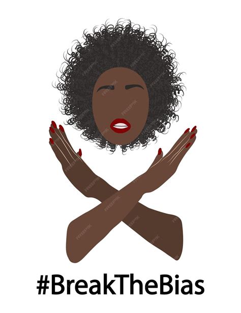 Premium Vector Break The Bias Vector Illustration Isolated On White