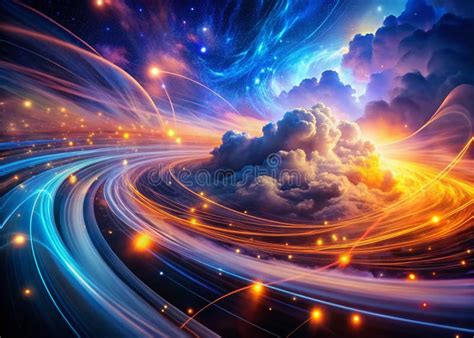 Visualizing The Future Of Cloud Computing An Abstract Longexposure Exploration Of Data Networks