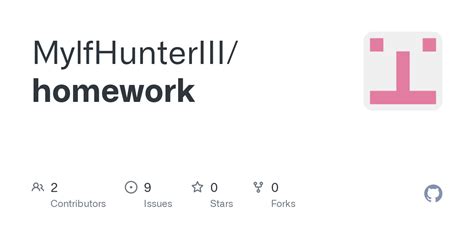 Github Mylfhunteriiihomework