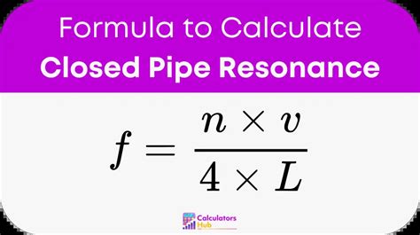 Closed Pipe Resonance Calculator