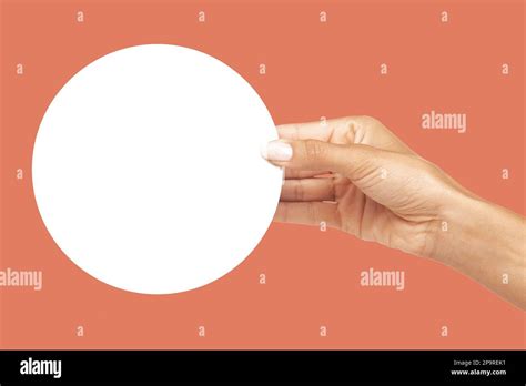 Hands Billboard And Circle Shape Mockup For Advertising Branding Or