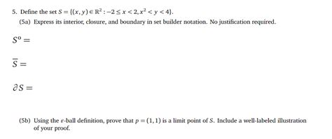 Solved Define The Set S X Y R X