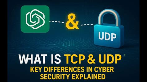 What Is Tcp And Udp Key Differences In Cyber Security Explained 🔒🌐 Youtube