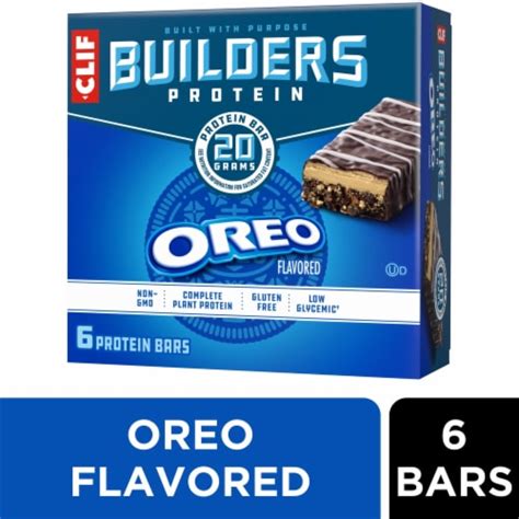 Clif Builders Oreo Flavored 20g Protein Bars 6 Ct Kroger