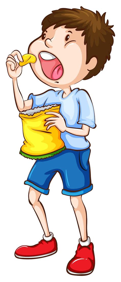 Menino Comendo Desenho Imagens Download Grátis No Freepik