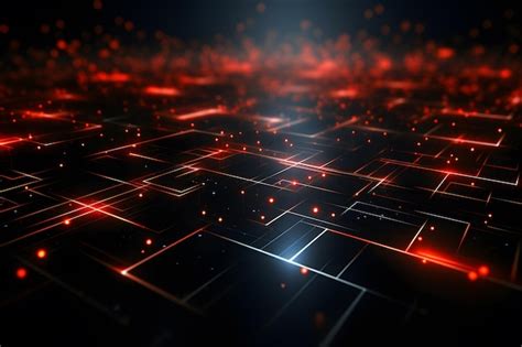 Premium Ai Image Abstract Geometric Background With Dot Connections