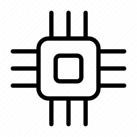 Processor Technology Microchip Hardware Chip Computer Icon
