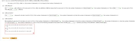 Solved Let X Abc And Let Px Be The Power Set Of X