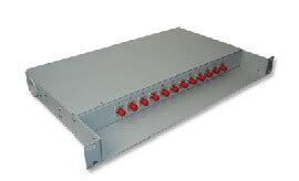 Fixed Rack Mounted Fiber Optic Patch Panel