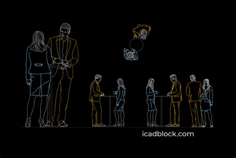 People CAD Block Collection In DWG Plan And Elevation ICADBLOCK