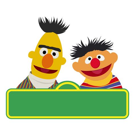 Bert Sesame Street Clipart Border