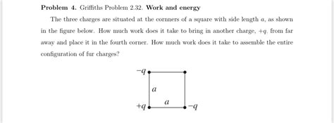 Solved Problem 4 ﻿griffiths Problem 2 32 ﻿work And