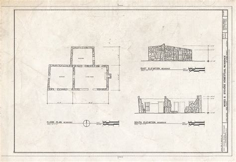 Blueprint Habs Colo36 Modv8e Sheet 1 Of 1 Moses B Stevens Hom