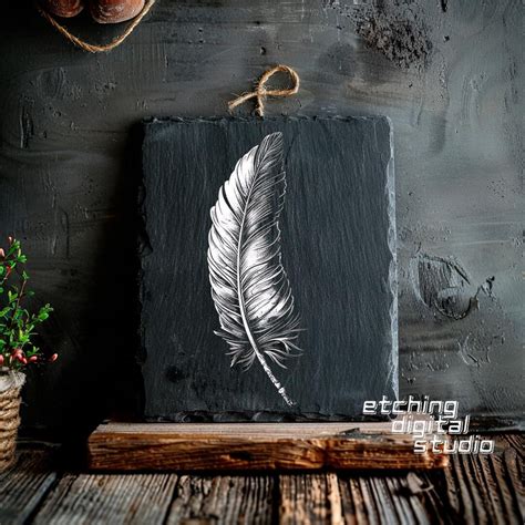 Feather Png For Cnc Laser Engrave Laser Burn Glowforge File