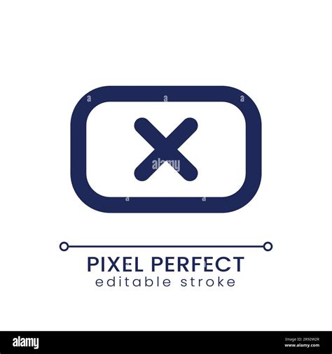 Remove Background Pixel Perfect Linear Ui Icon Stock Vector Image And Art Alamy