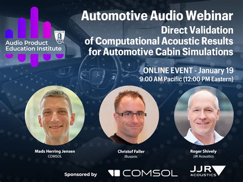 Aes Audio Product Education Institute Automotive Audio Webinar To Take