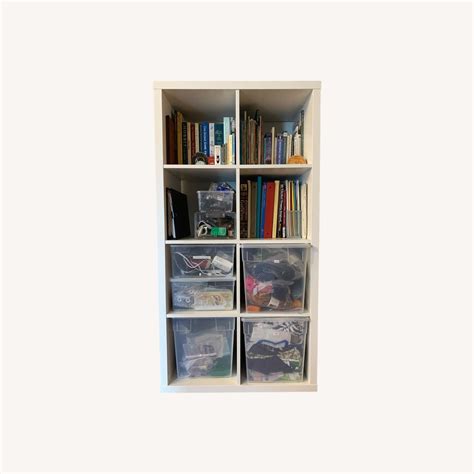 Ikea Kallax Shelf White 2 X 4 Layout Aptdeco