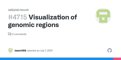 Visualization Of Genomic Regions · Issue 4715 · Satijalabseurat · Github