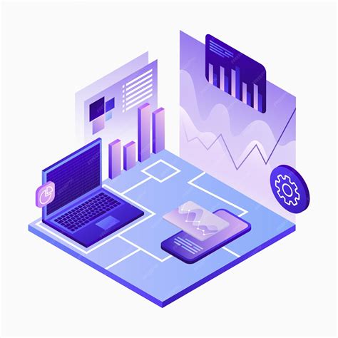 Premium Vector Multiplatform Data Analytics Illustration Data Analyse