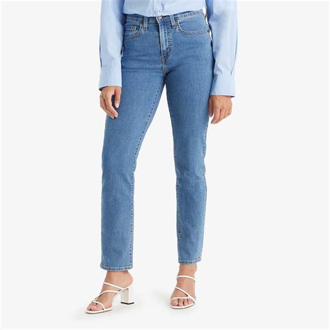 Calça Jeans Levis 724 High Rise Straight Lavagem Média Levis® Brasil